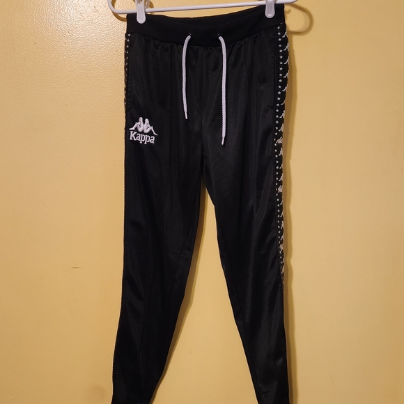 Kappa | Pants & Jumpsuits | Kappa Womens Blackwhite Logo Joggerssweat ...